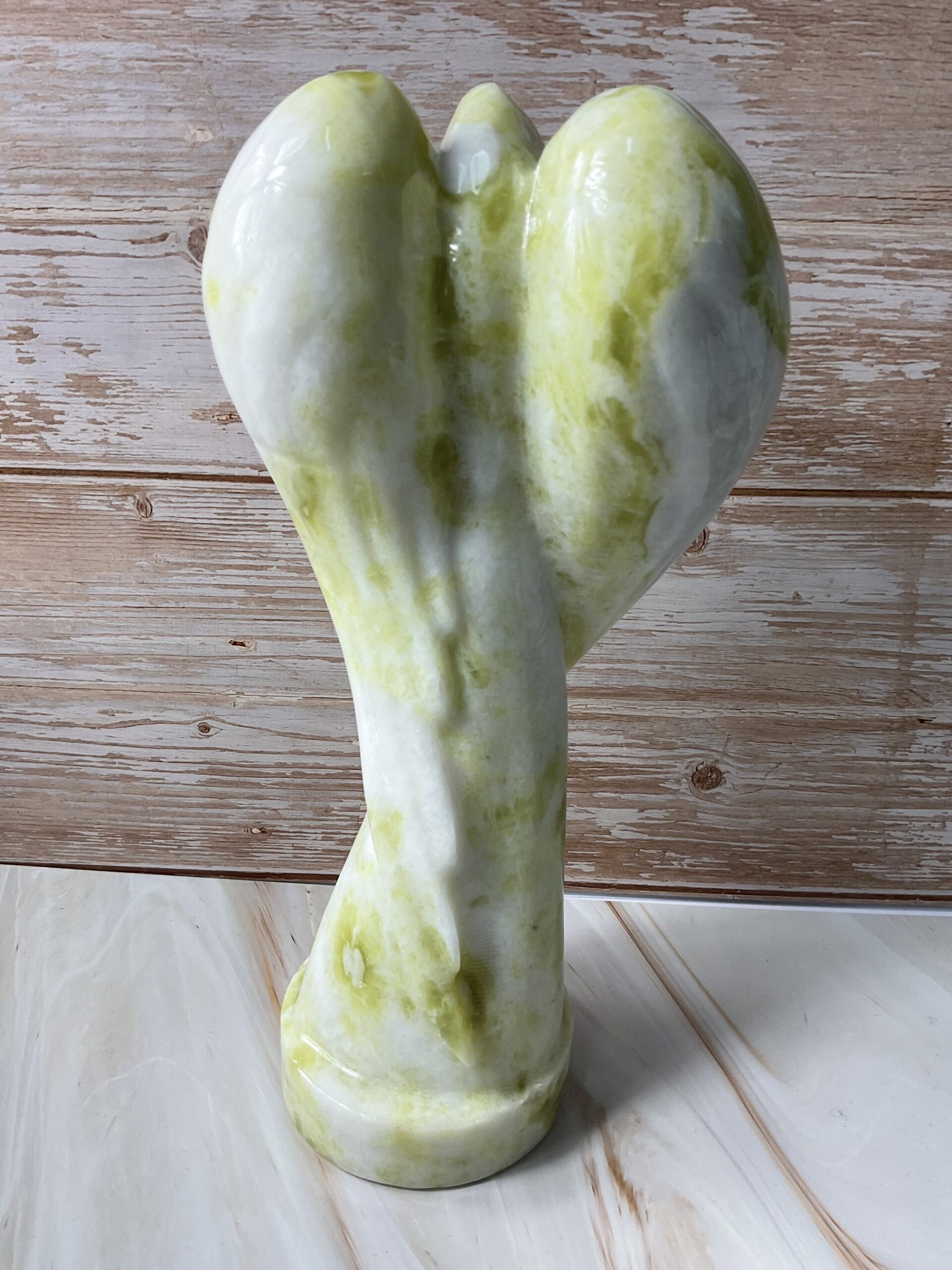 Large Serpentine Angel Carving - The Crystal Cave Scotland